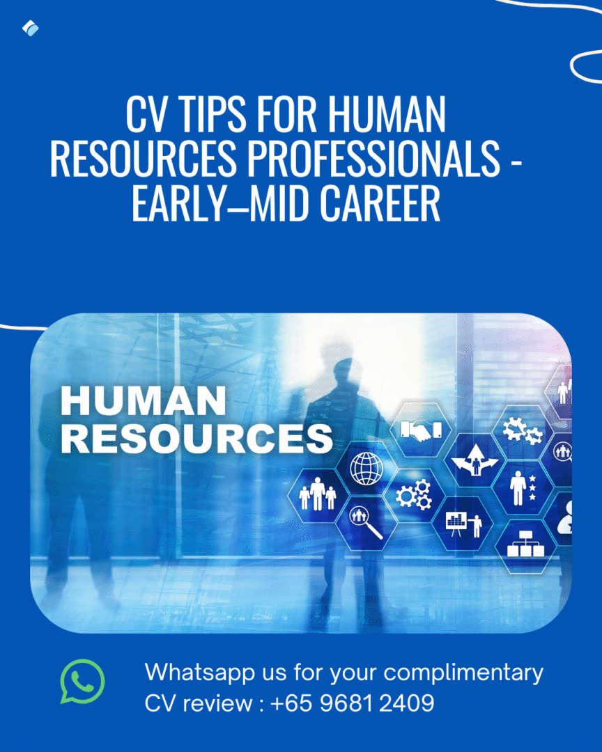 CV Tips for Human Resources Professionals - Early–Mid Career | CV ...